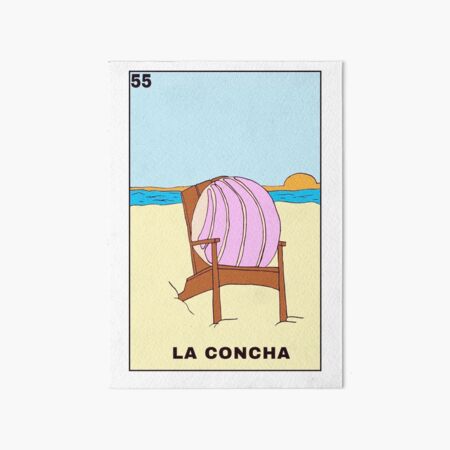 "La Concha Loteria Card" Art Board Print by roxannesanchez- | Redbubble