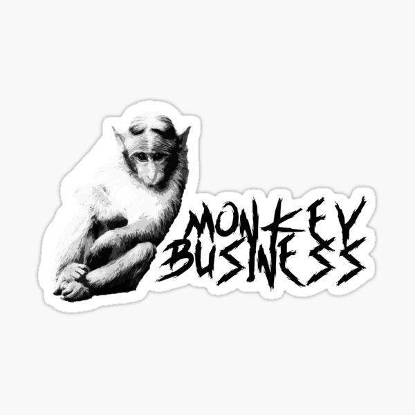 "Monkey Business" Sticker for Sale by Faceman96 | Redbubble