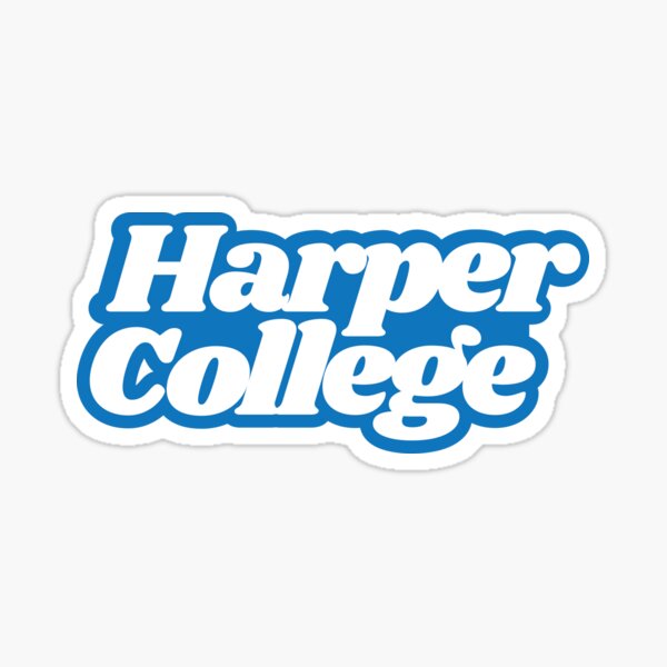 "Harper College" Sticker for Sale by hanhorton | Redbubble