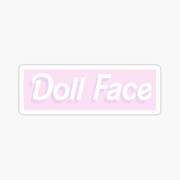 "doll face" Sticker for Sale by glitteryhearts | Redbubble