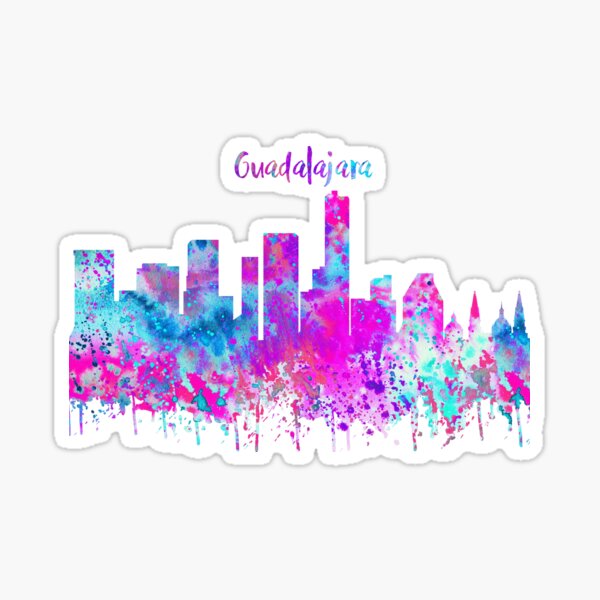 "Guadalajara" Sticker for Sale by Rosaliartbook | Redbubble