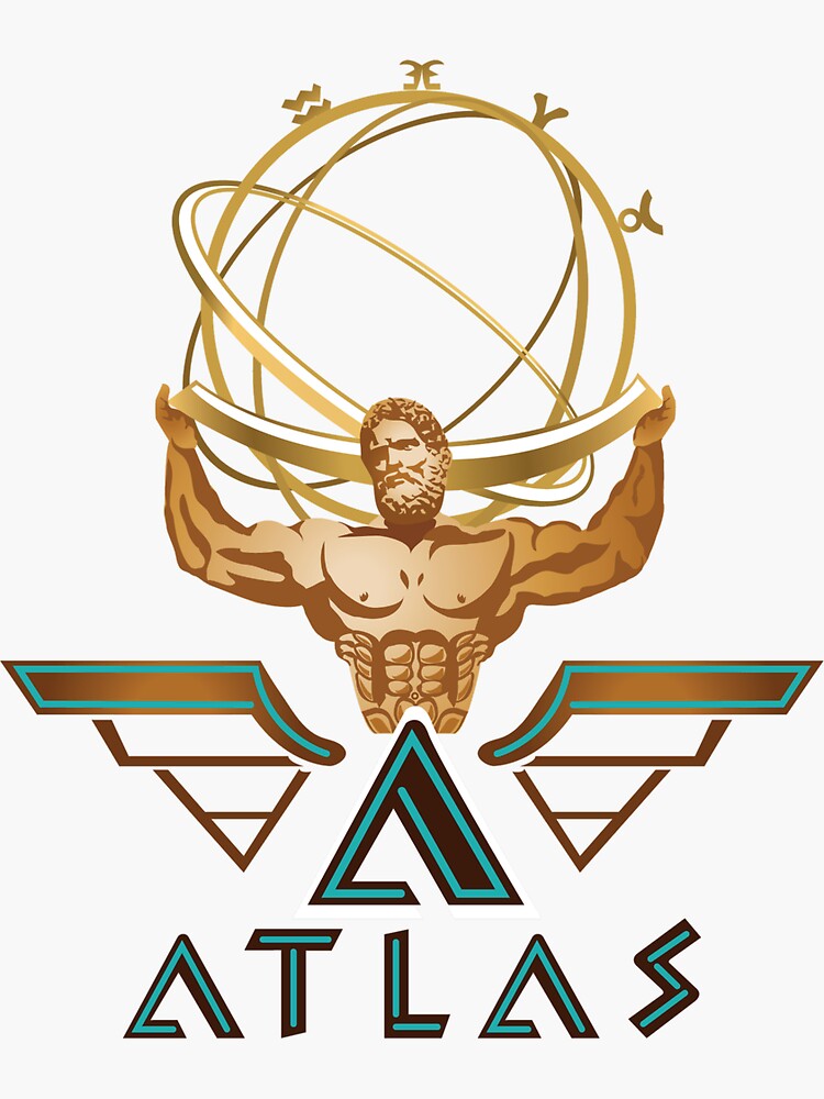 "Atlas Bioshock Tribute Logo" Sticker by Xsquilax | Redbubble