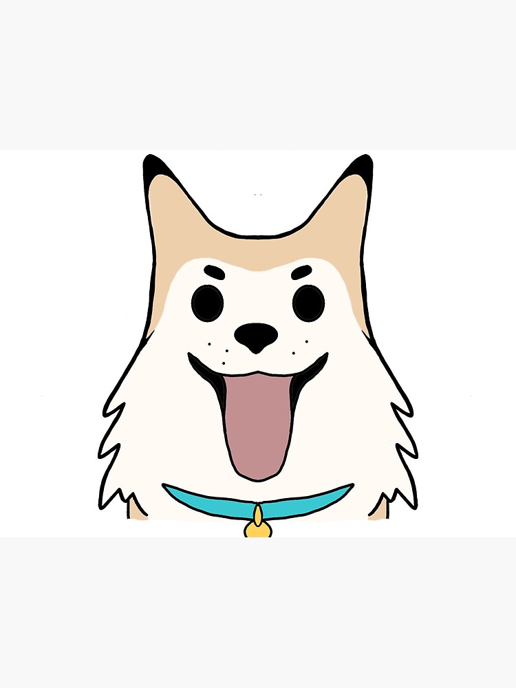 "Pomsky Cartoon" Sticker by Peach-gabriella | Redbubble