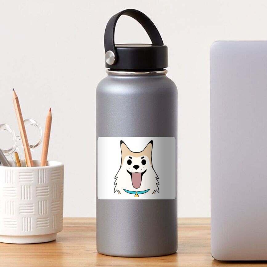 "Pomsky Cartoon" Sticker by Peach-gabriella | Redbubble