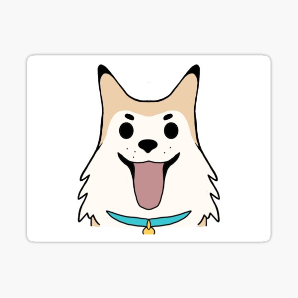"Pomsky Cartoon" Sticker by Peach-gabriella | Redbubble