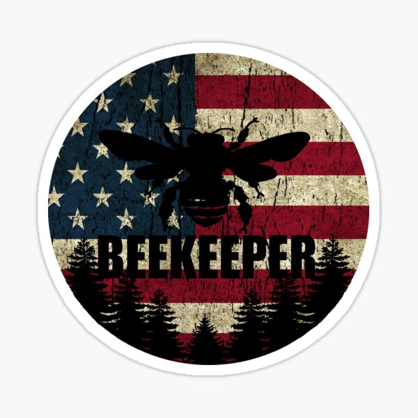 "Patriotic Beekeeper present USA American Flag 4th of july Gift Bee ...