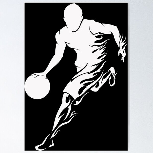 "Basketball Cool Silhouette Design" Poster for Sale by ulitau | Redbubble