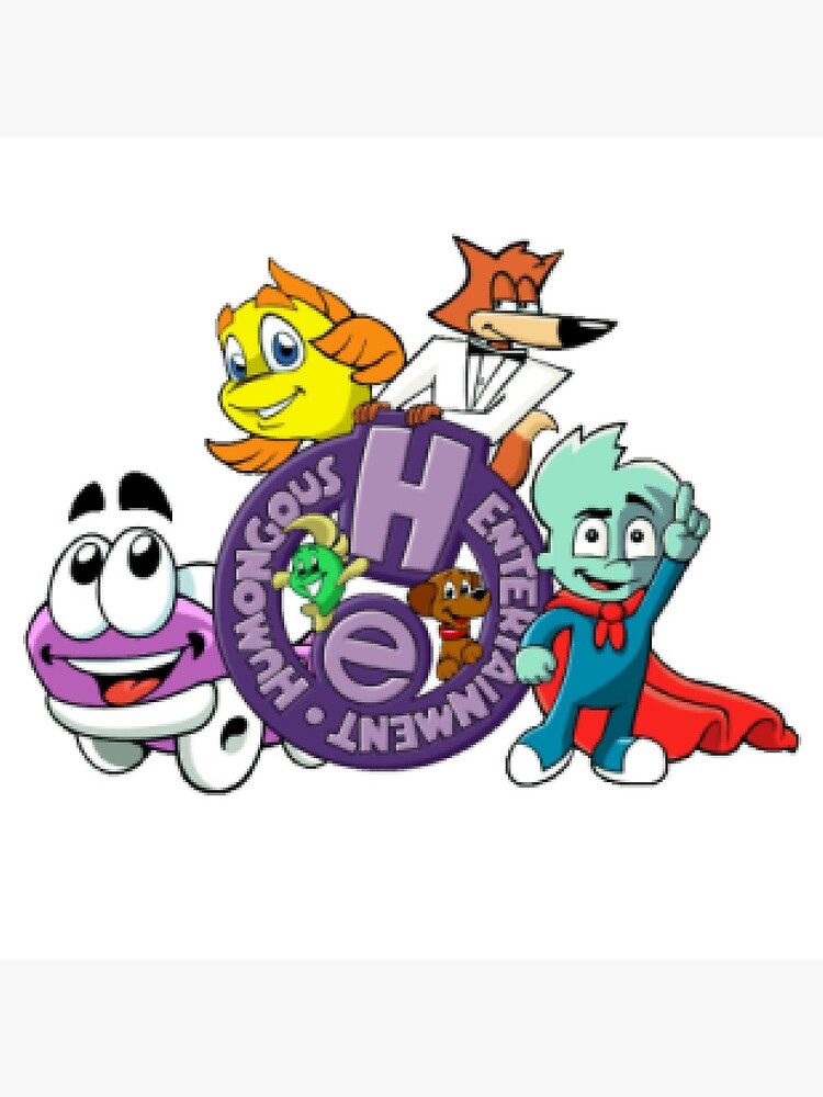 "Humongous Entertainment Characters" Pillow for Sale by jordansarcher ...