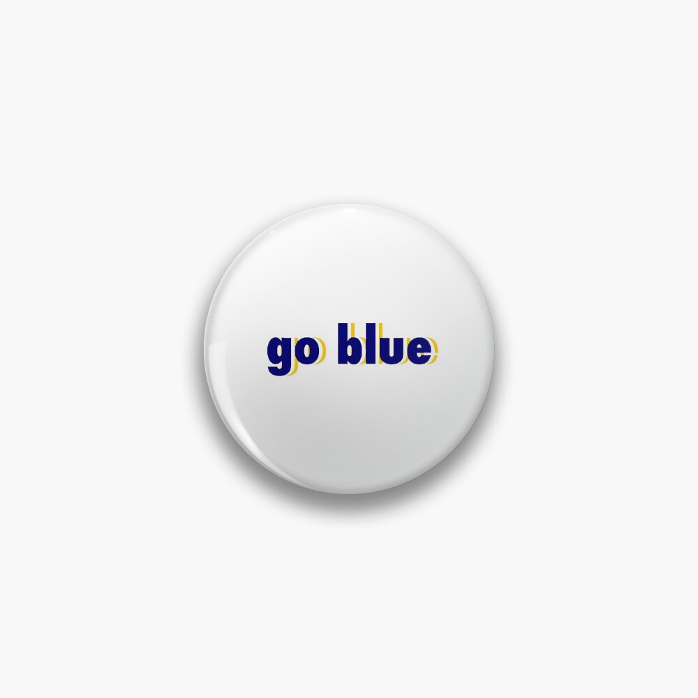 "go blue" Sticker for Sale by twalsh23 | Redbubble