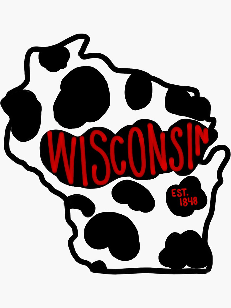 "Wisconsin" Sticker by gblenker | Redbubble