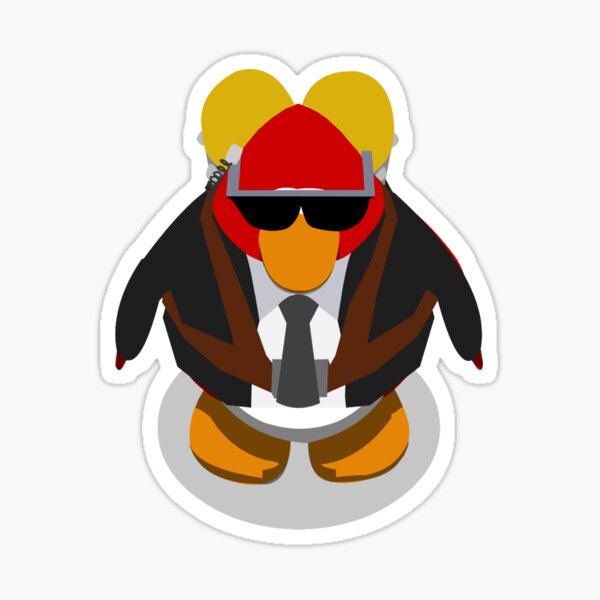 "Club penguin jetpack agent" Sticker by angiegeralis | Redbubble