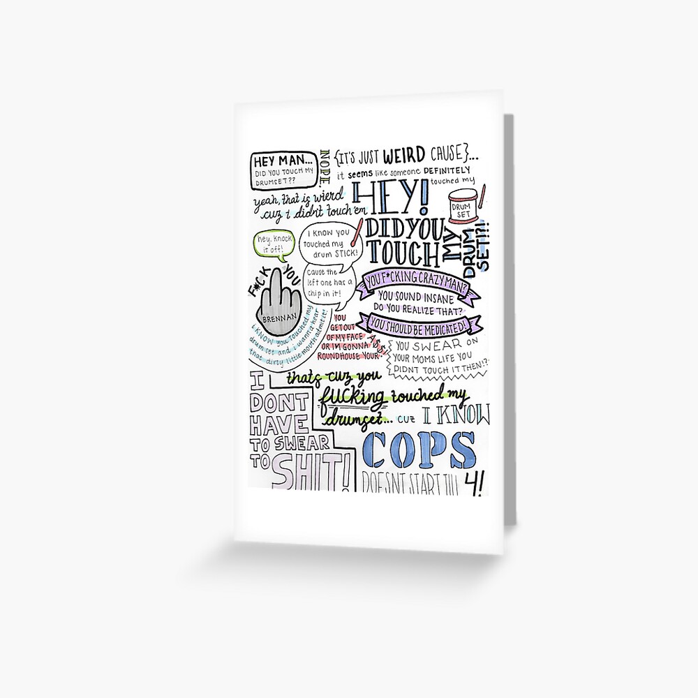 "Step Brothers- Did you touch my drum set?" Greeting Card for Sale by ...