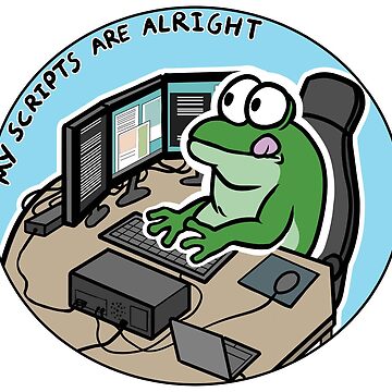 "Bioinformatics and Computational Biology Positivity Frog" Sticker by ...