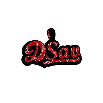 "D Savage Bandana Chain Pendant Artwork " Sticker for Sale by redheroes ...