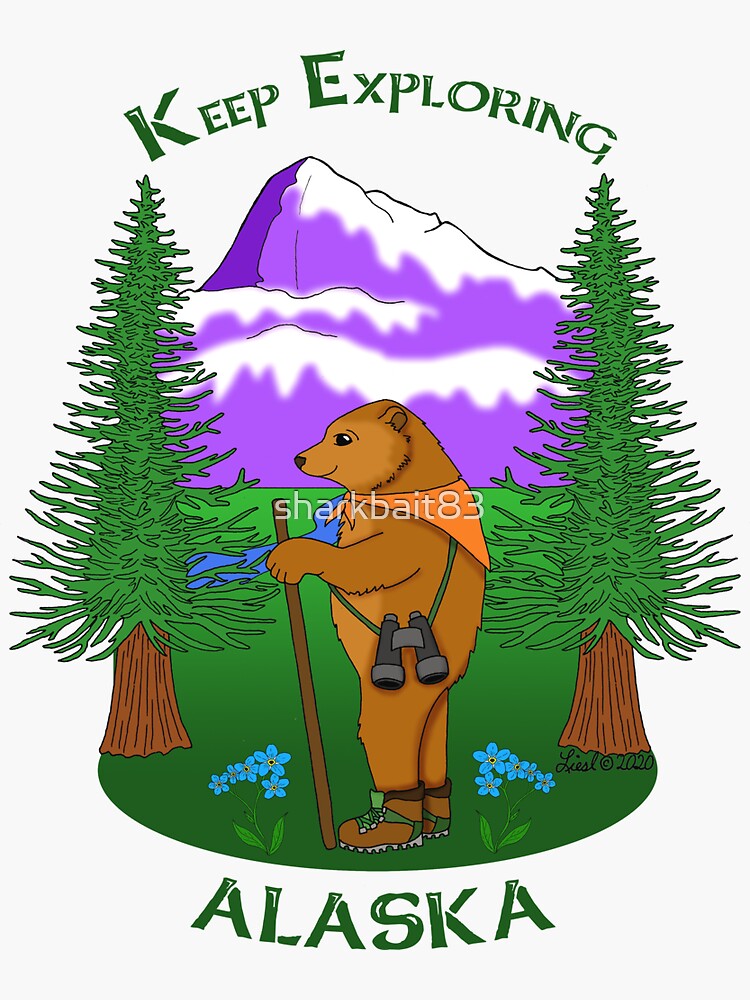 "Keep Exploring" Sticker by sharkbait83 | Redbubble