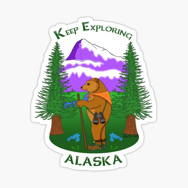 "Keep Exploring" Sticker by sharkbait83 | Redbubble
