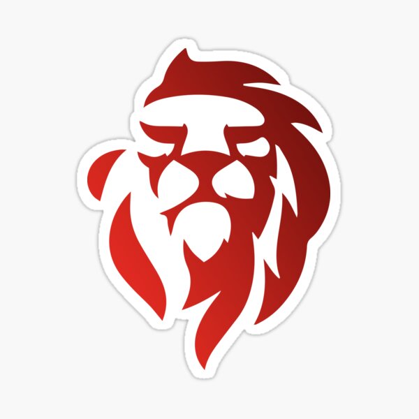 "Lion sticker, lion decal, lion sticker for car" Sticker by SmaiaKhokha ...