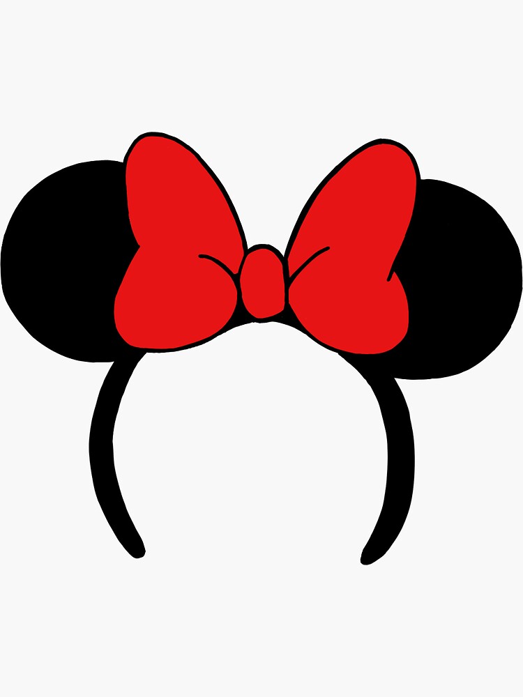"Minnie Ears" Sticker by courtneysgibson | Redbubble