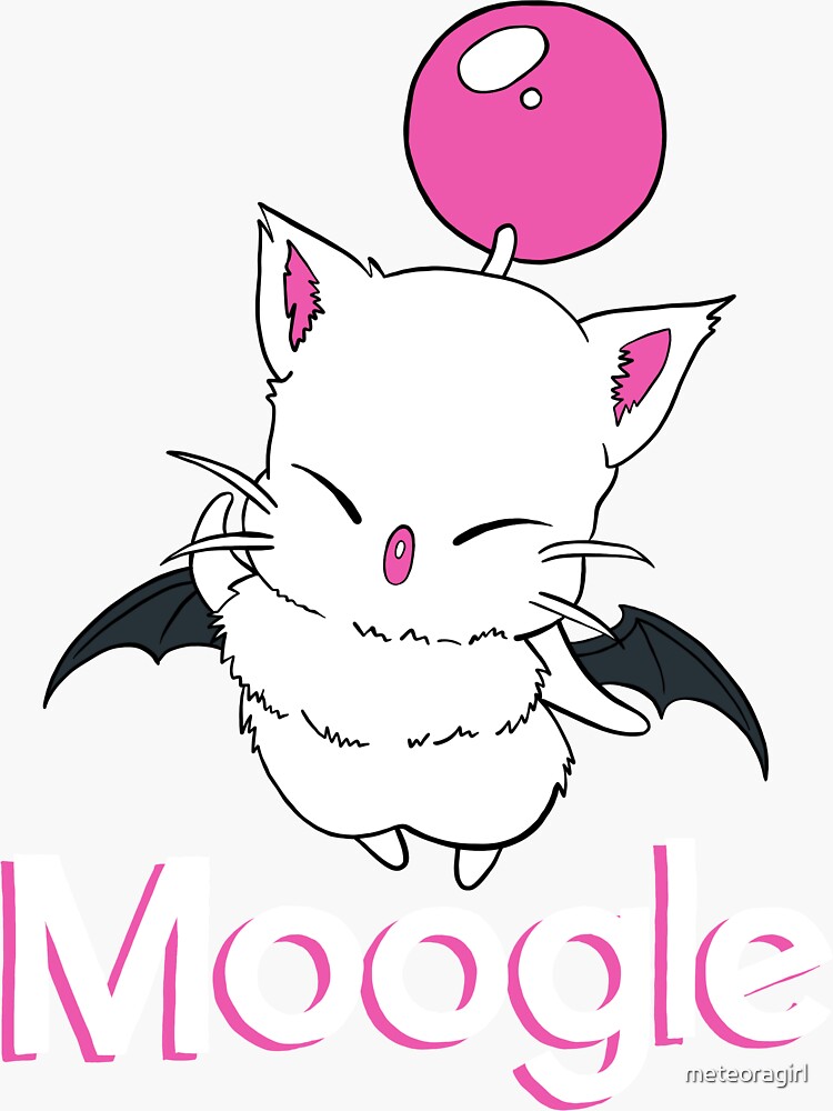 "Moogle love" Sticker by meteoragirl | Redbubble