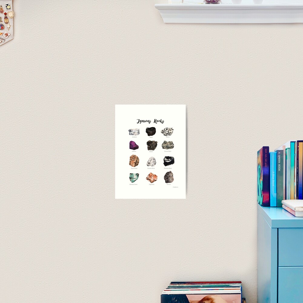 "Watercolor Volcanic Igneous Rocks" Poster for Sale by Franchesca Cox ...