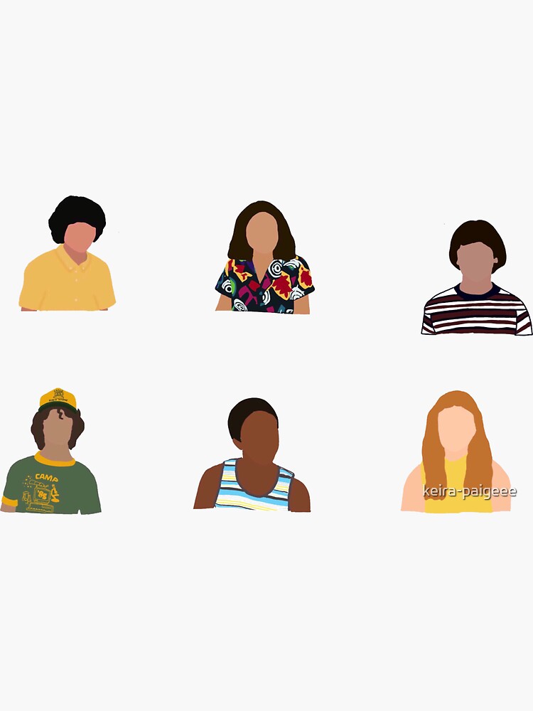 "Stranger Things Sticker Pack" Sticker for Sale by keira-paigeee ...