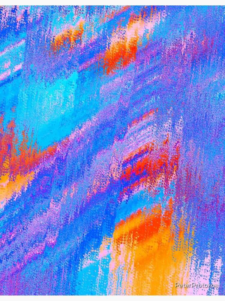 "Textured Technicolor Abstract Colorful background" Sticker for Sale by ...