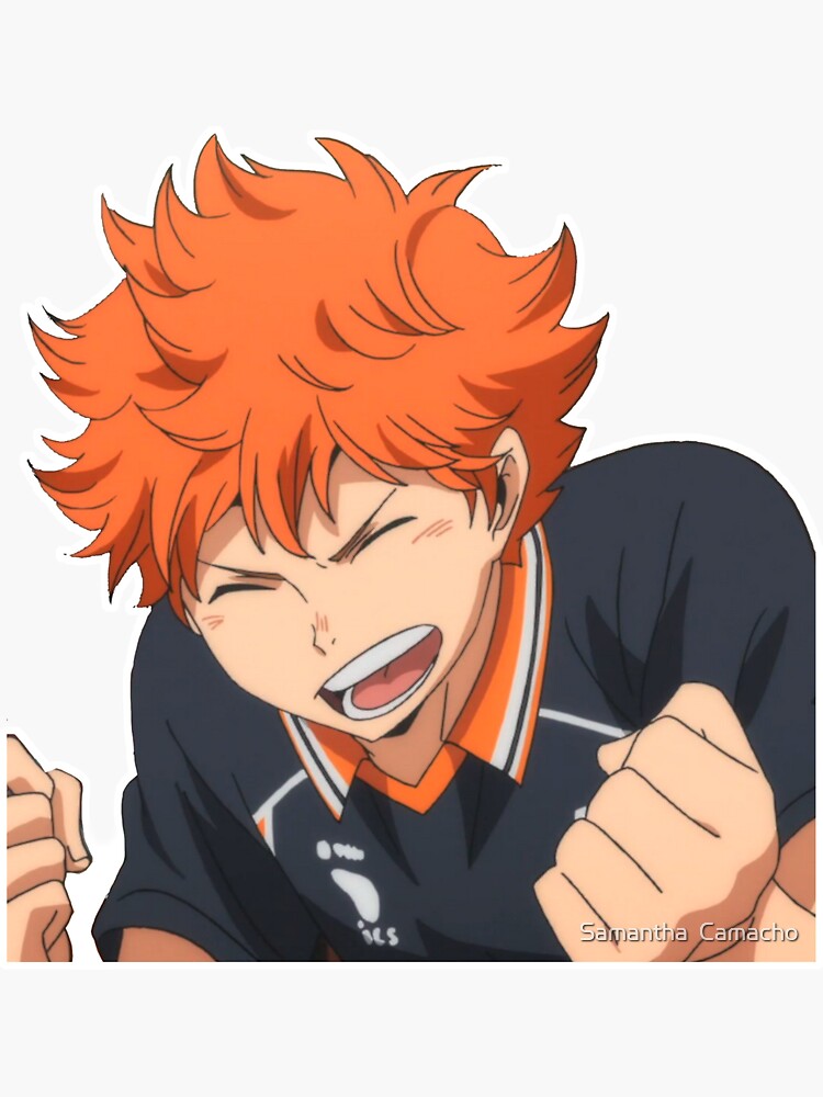"Shoyo Hinata Sticker " Sticker for Sale by SamyPlayz | Redbubble