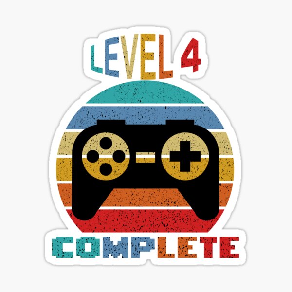 "Level 4 Complete Vintage, 4th Anniversary Gift, Funny 4 Year ...