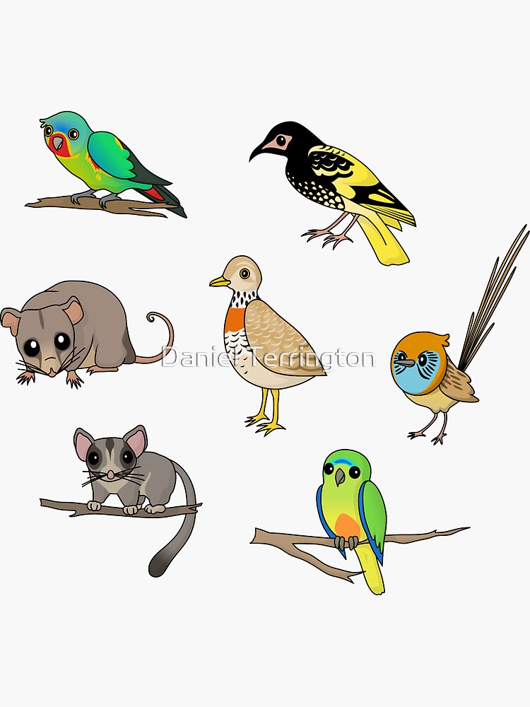 "Endangered Species Mini Stickers" Sticker for Sale by Daniel ...