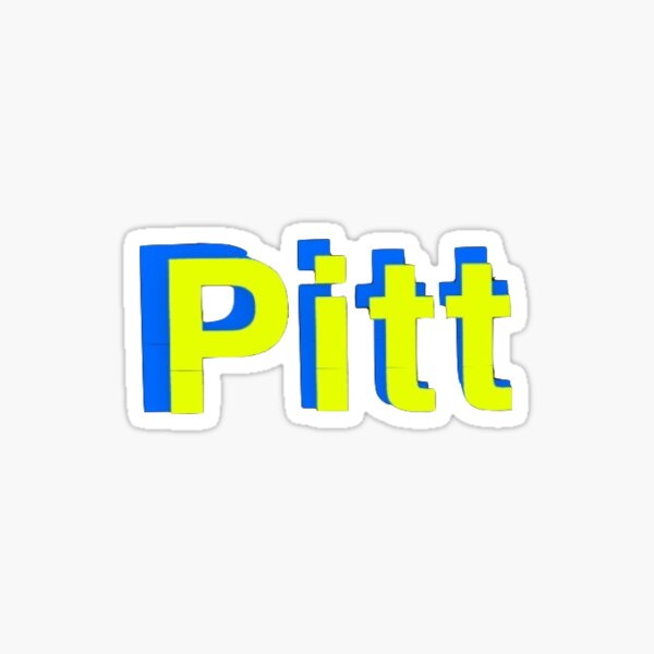 "pitt sticker" Sticker for Sale by kirstenevanss | Redbubble
