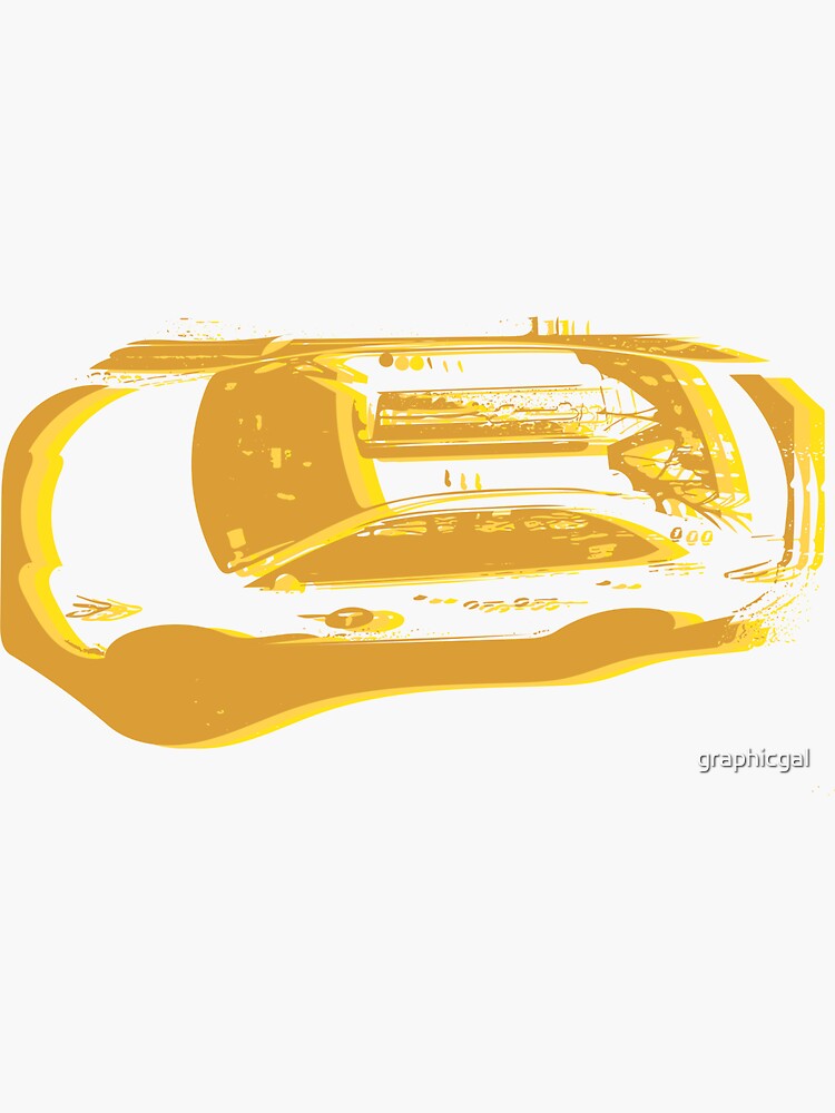 "yellow cab" Sticker by graphicgal | Redbubble