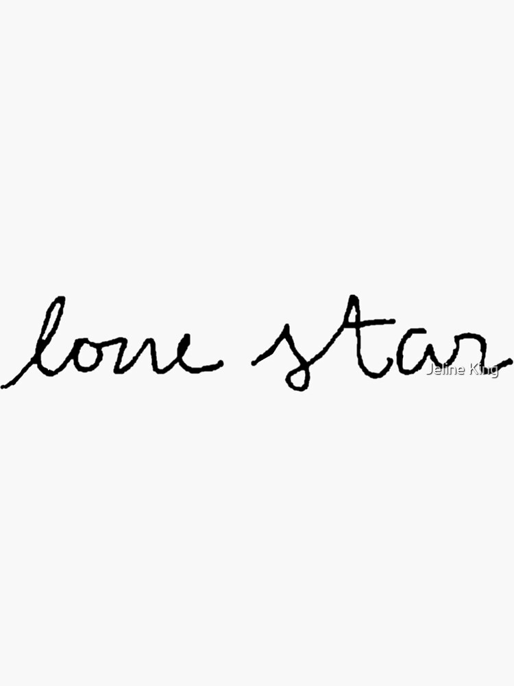 "lone star" Sticker by bjkDZN | Redbubble