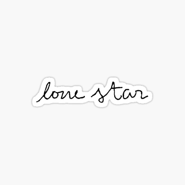 "lone star" Sticker by bjkDZN | Redbubble