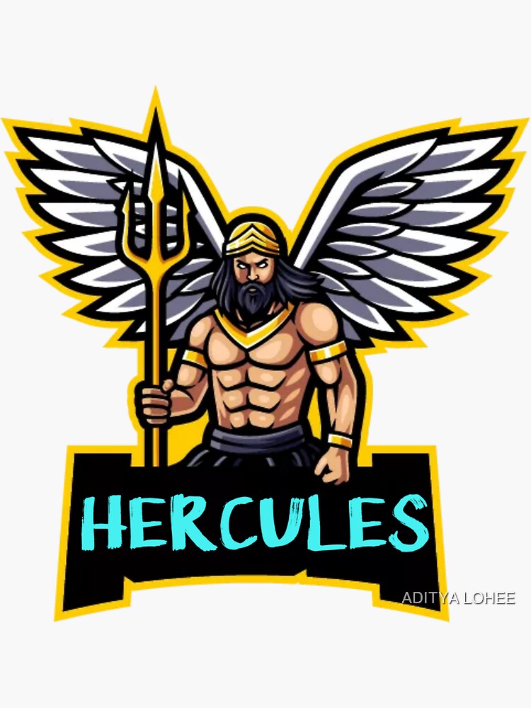 "Hercules design for Red Bubble " Sticker by veeshal123 | Redbubble