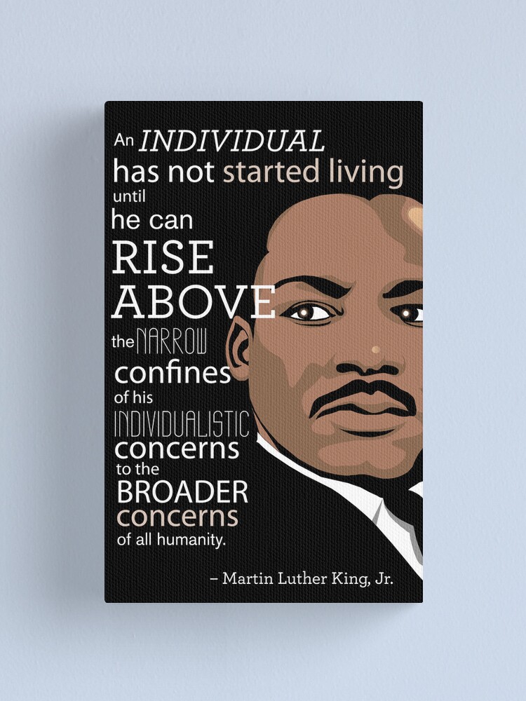 "Inspirational Quote: Martin Luther King Jr." Canvas Print for Sale by ...