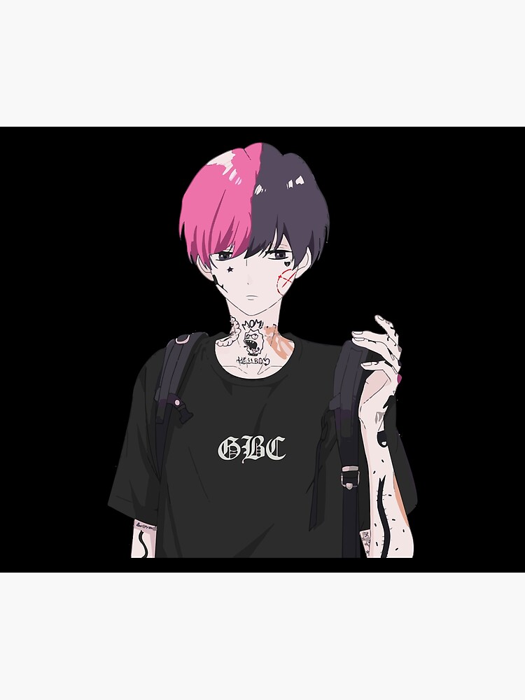 "LIL PEEP ANIME" Wandbehang von Dashysprintshop | Redbubble