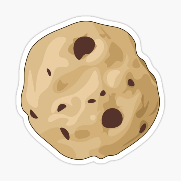 "Chocolate Chip Cookie" Sticker for Sale by rieeee | Redbubble