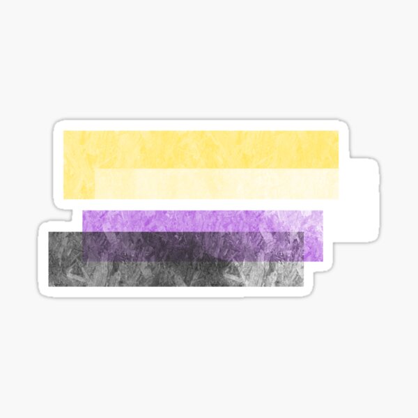 "Non Binary Flag" Sticker by skylerARTL | Redbubble