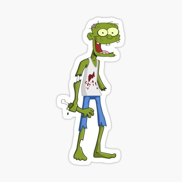 "zombie illustration" Sticker for Sale by bestoffers | Redbubble