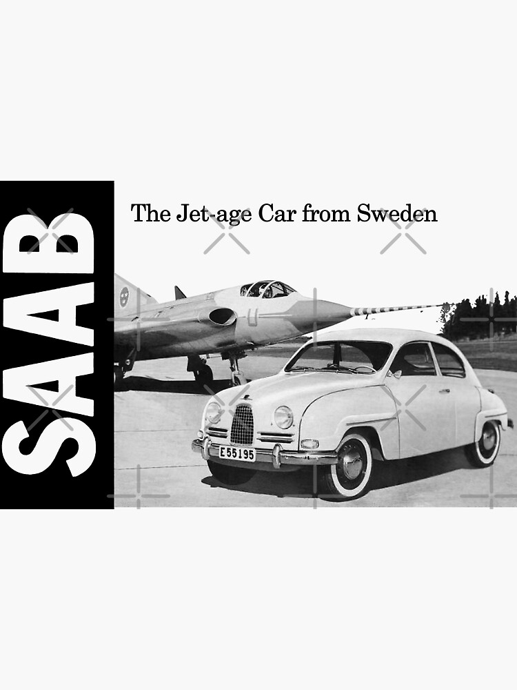 "SAAB 93" Sticker for Sale by ThrowbackM2 | Redbubble