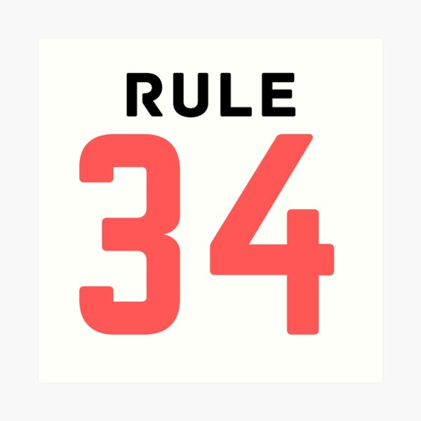 Rule 34 Wall Art | Redbubble
