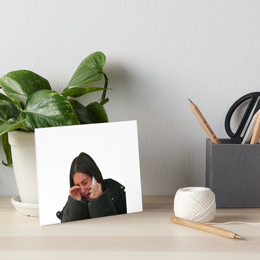 "Kim Kardashian Crying Meme" Art Board Print by no1phantrash | Redbubble
