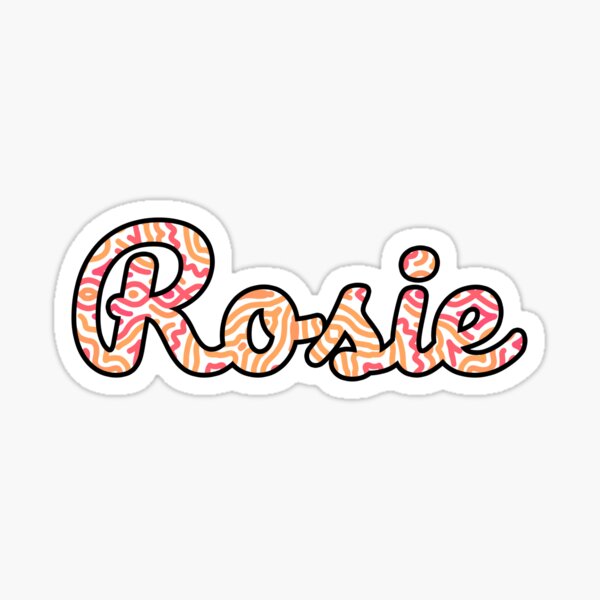"Rosie Handwritten Name" Sticker for Sale by inknames | Redbubble