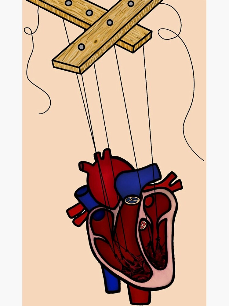 "heartstrings " Sticker for Sale by whiteandnerdy | Redbubble