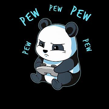 "Cute Gaming Panda Playing Video Game " Art Board Print for Sale by ...