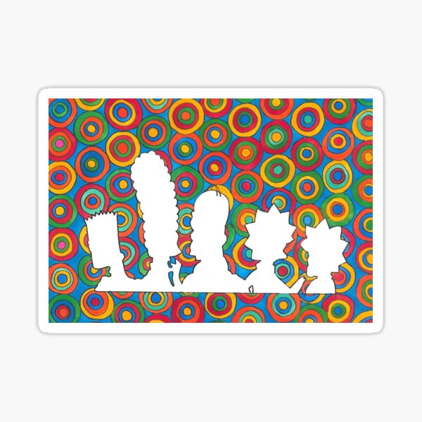 "Simpson’s groovy" Sticker for Sale by ematoasis | Redbubble
