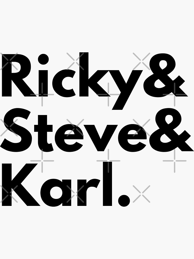 "The Ricky Gervais Show: Ricky, Steve, Karl" Sticker for Sale by ...