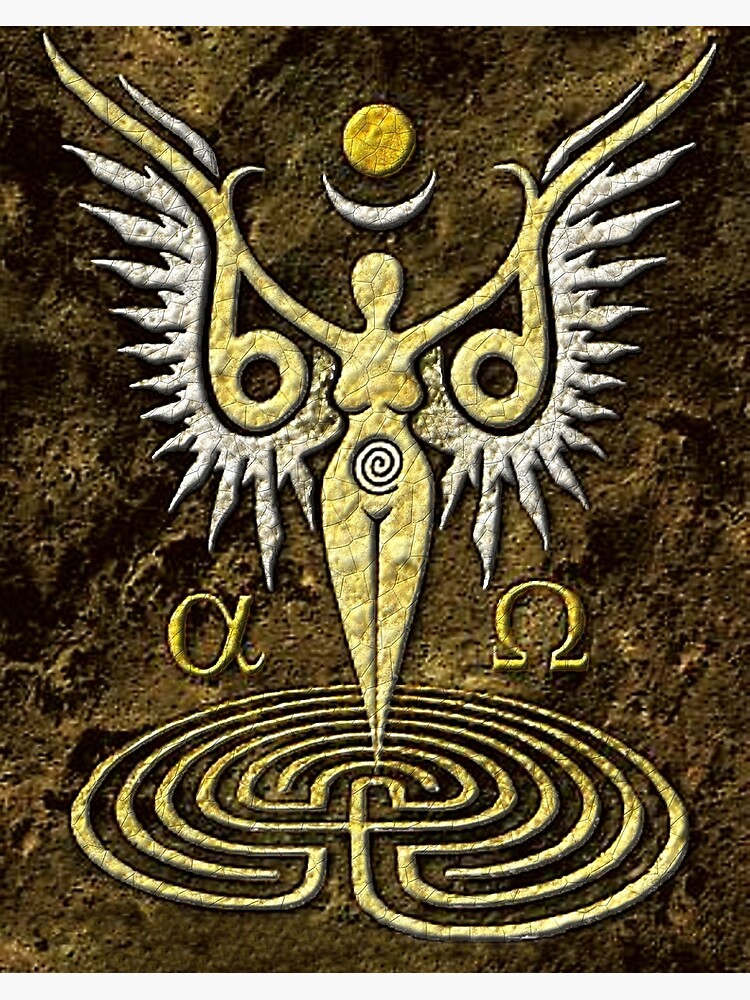 "Angelic Bird Goddess" Poster by beauravn | Redbubble