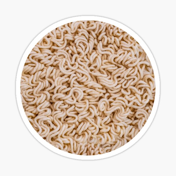 "Instant Ramen Noodle II Photo Pattern " Sticker for Sale by ...