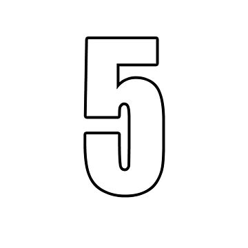 "Number 5 number five - jersey number soccer sport" Photographic Print ...